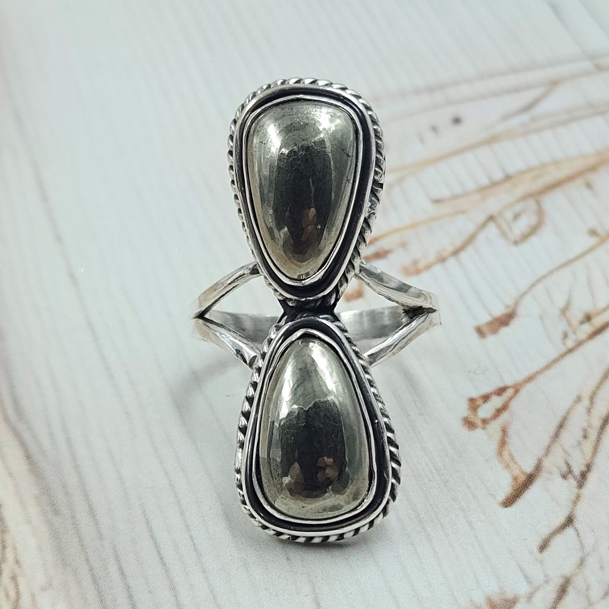 Shop Pyrite 925 Sterling Silver Ring (RS23-178) | Silverwholesale925