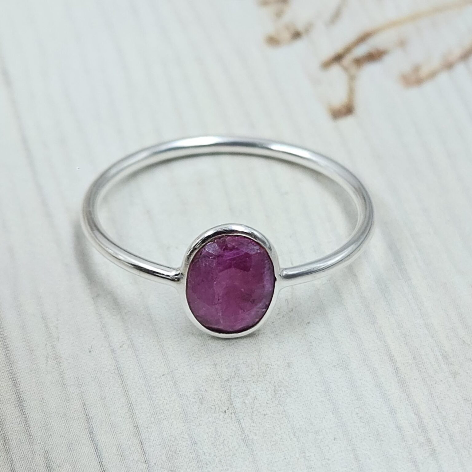 Shop Ruby 925 Sterling Silver Ring (REXT99-79) | Silverwholesale925